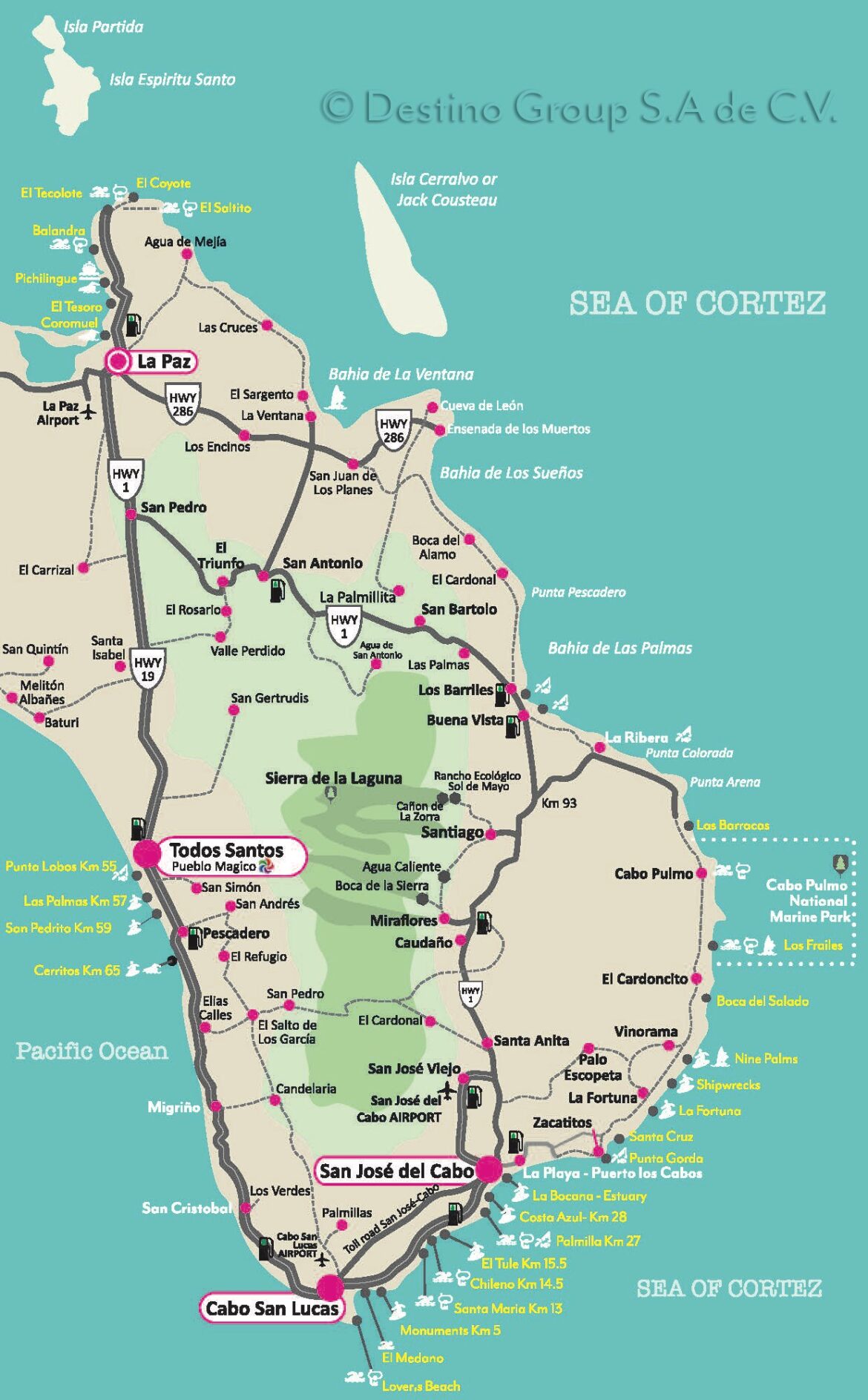 Baja California Sur Maps - Destino Magazine