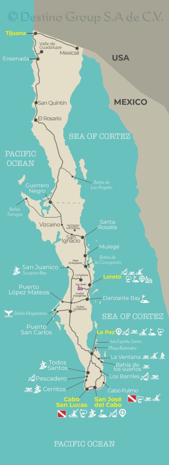 Baja California Sur Maps - Destino Magazine