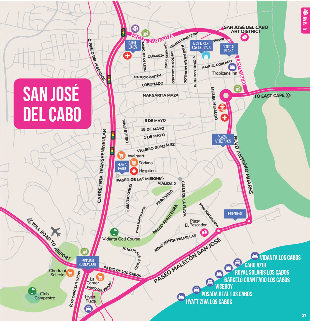 Road Map Los Cabos